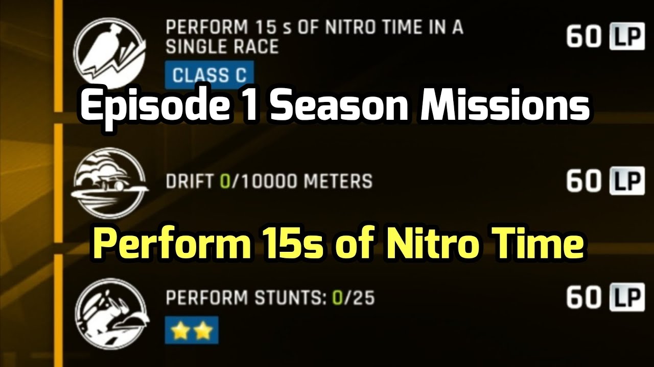Asphalt 9 - Perform 15s of Nitro Time in a Single Race - Class C - YouTube