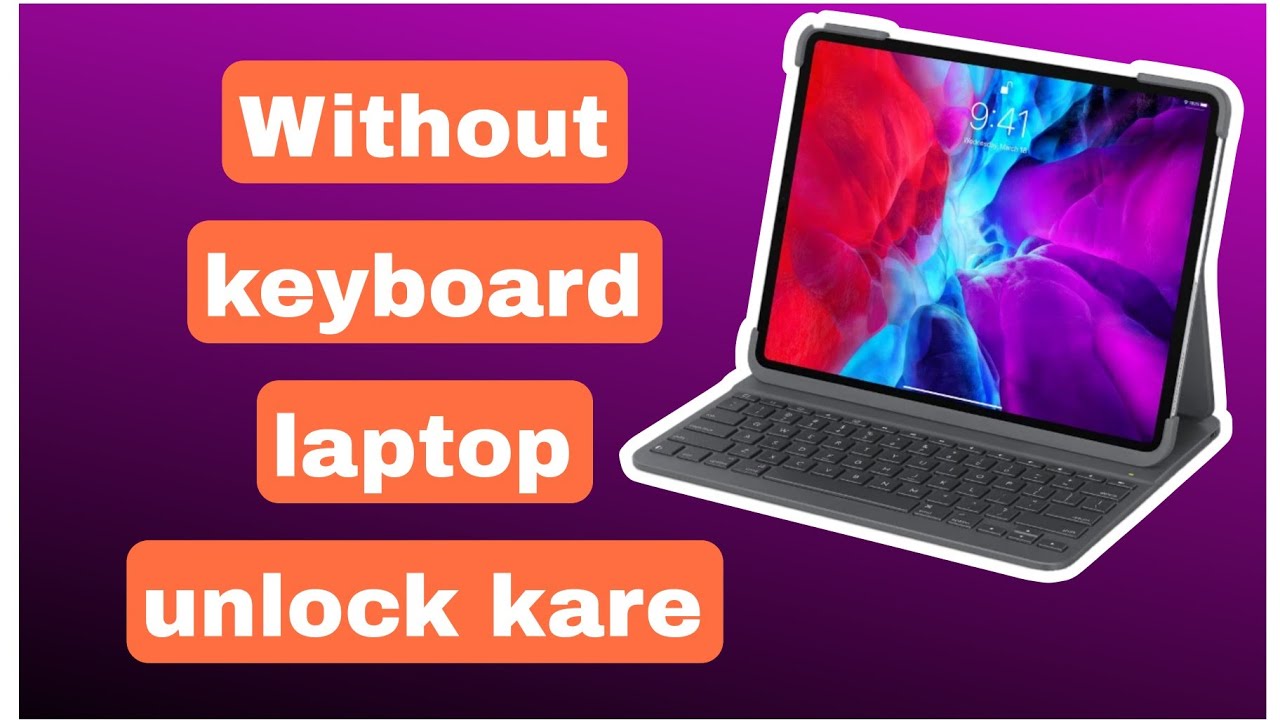 Without keyboard how to unlock the laptop || bina keyboard laptop ...