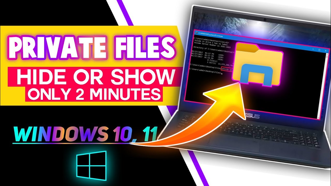 How Can Hide and Show Files threw Command Prompt in Windows 10/11 ...