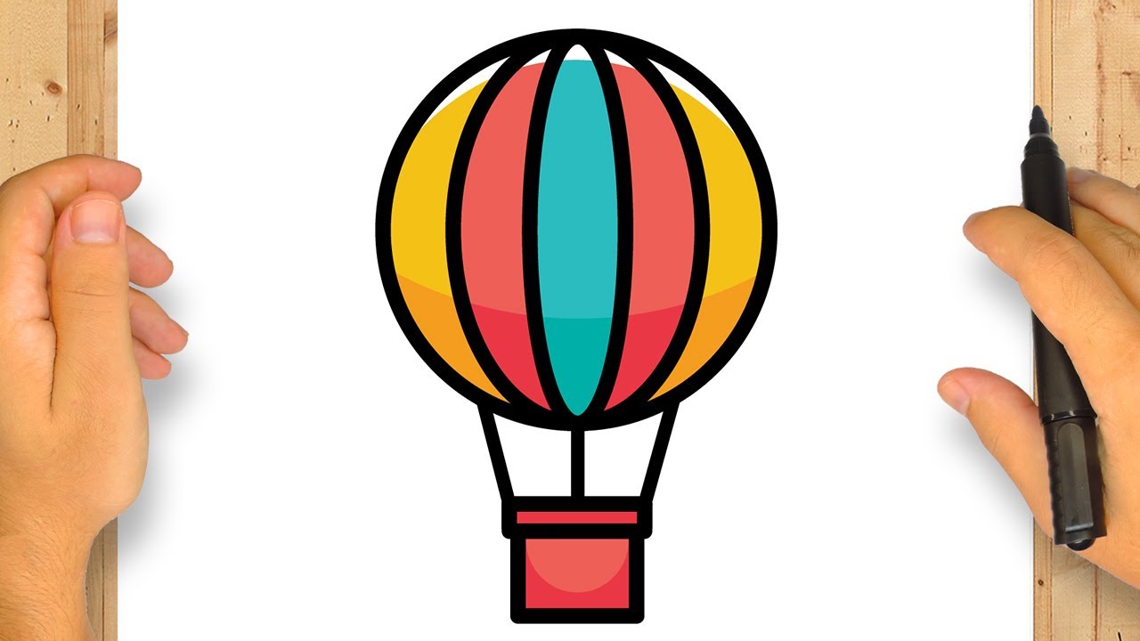 HOE EEN BALLON TE TEKENEN | Stap voor stap Eenvoudig en gemakkelijk ...