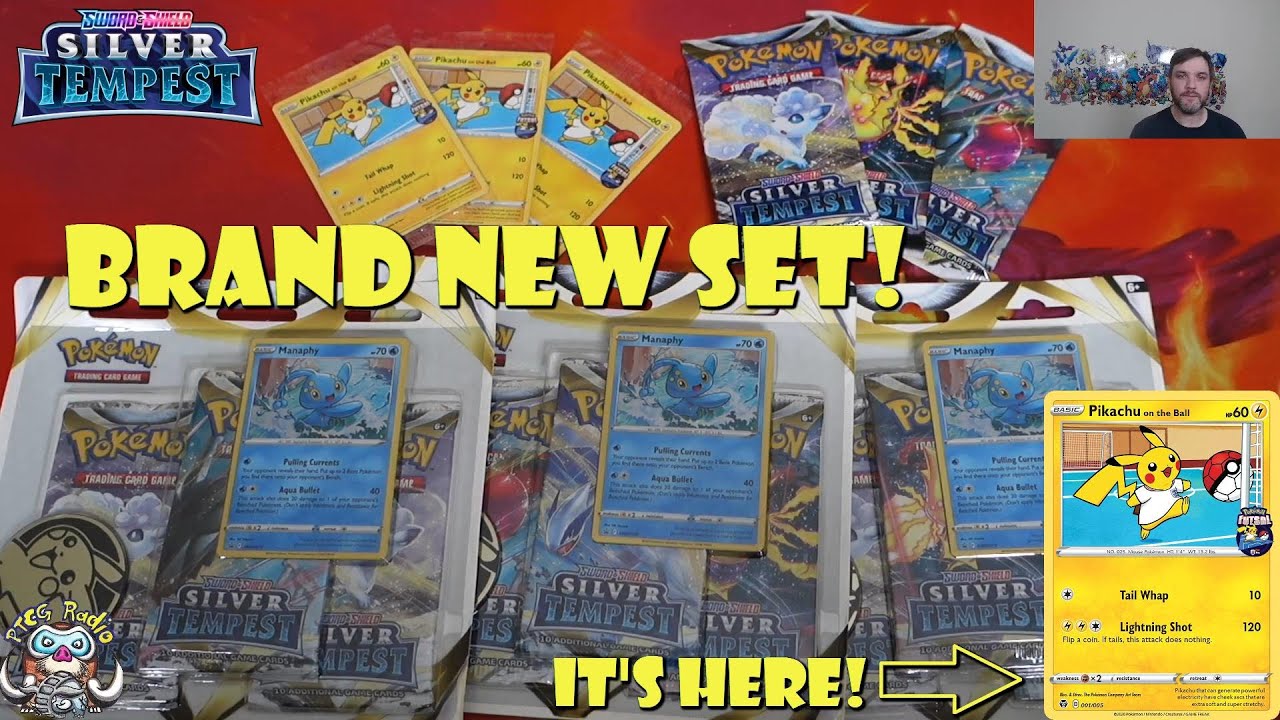 Brand New Pokémon TCG Set Opening! Silver Tempest! Pikachu on the Ball ...