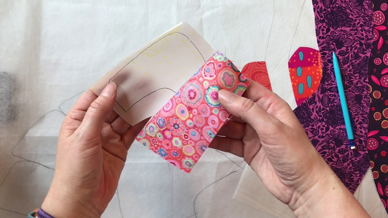 Fabric Collage Underlay Technique - YouTube