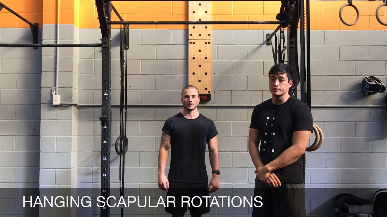 HANGING SCAPULAR ROTATIONS - YouTube