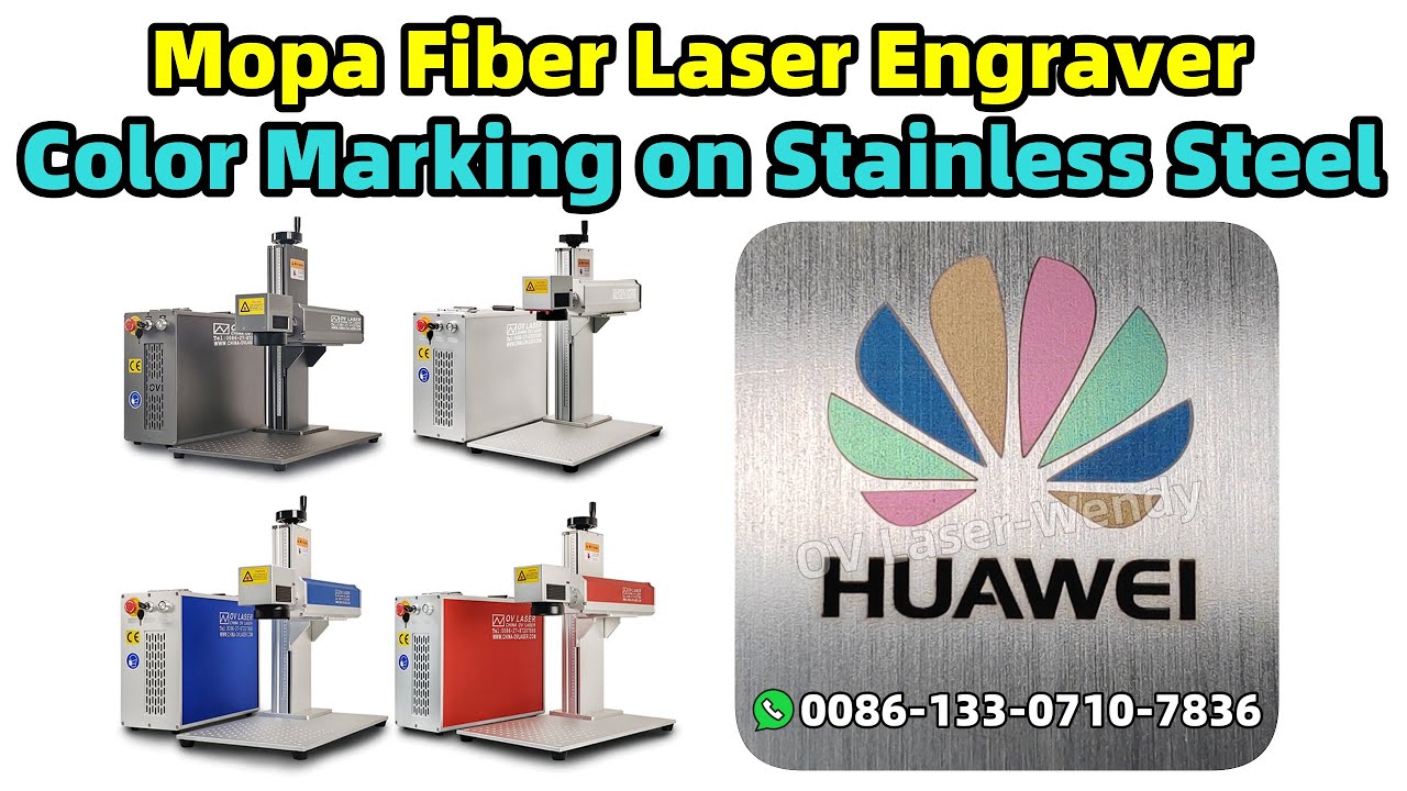LOGO Color Marking | JPT 60w m7 mopa fiber laser marking colors on ...
