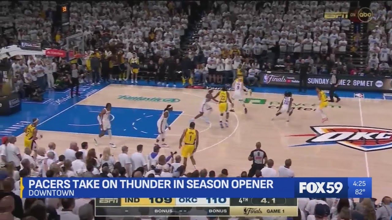 NBA Finals rematch to kick off 2025-26 Pacers regular season - YouTube