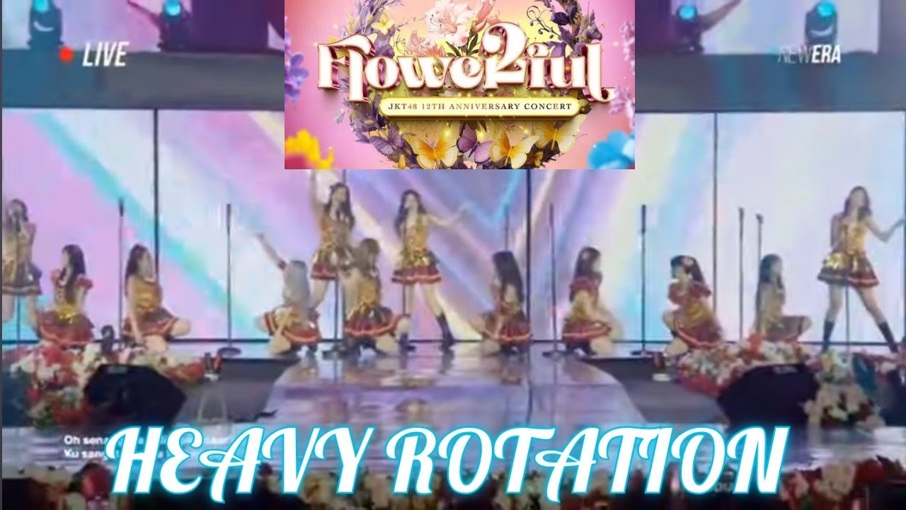 heavy rotation flowerfull jkt48 12th anniversary concert Surabaya 17 Desember 2023 - YouTube