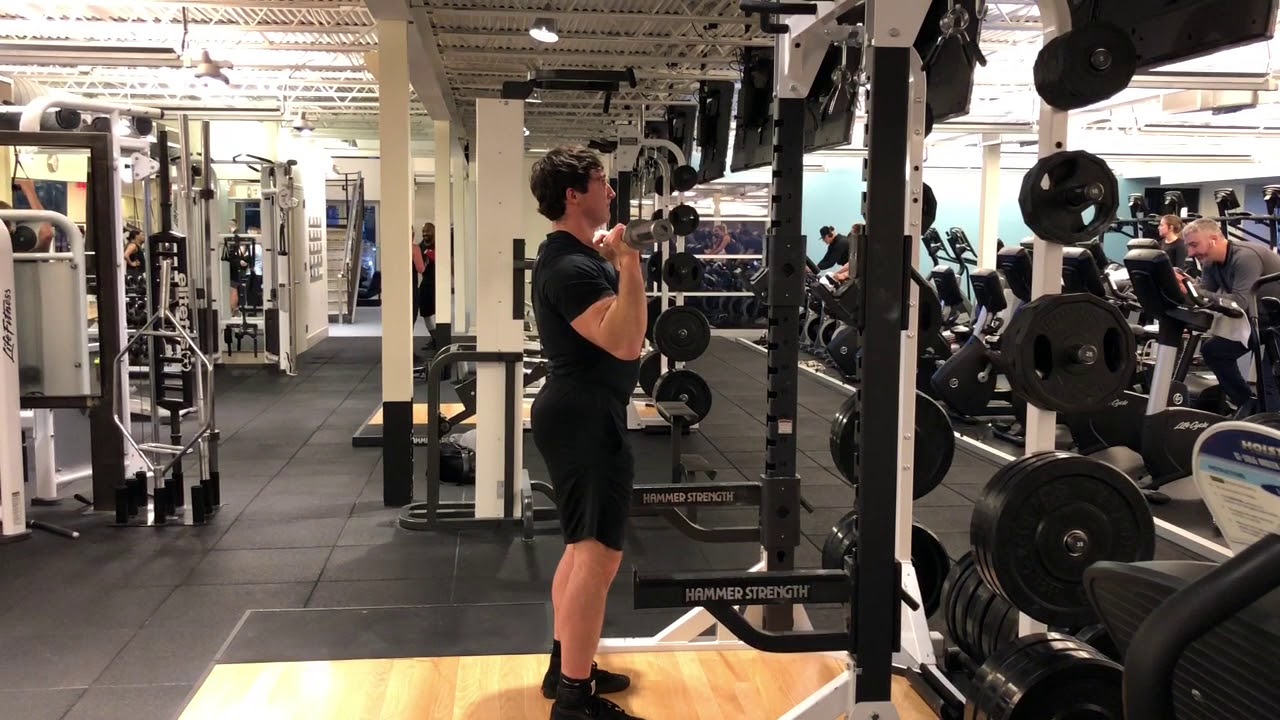 Standing Barbell Overhead Press - YouTube