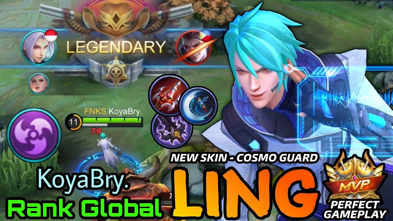 Ling New SPECIAL Skin Cosmo Guard MVP Perfect Plays - Top Global Ling ...