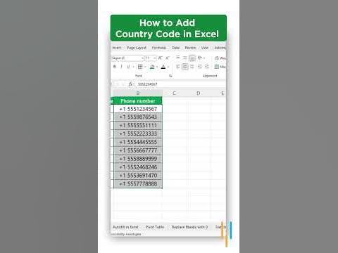🤔 How to Add Country Code in Excel #Shorts #Simplilearn - YouTube
