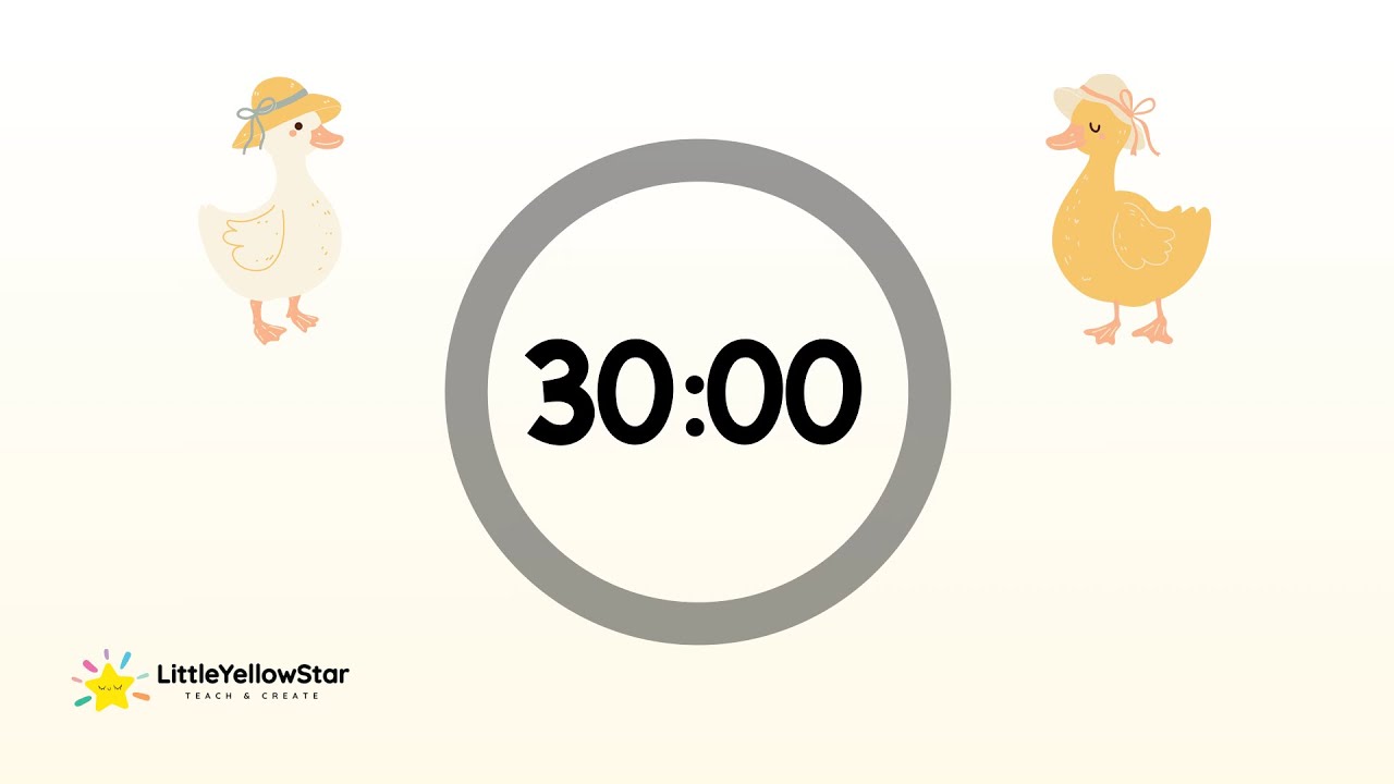 Happy Cute Ducks Timer – 30 Minute Countdown Timer With Music ...