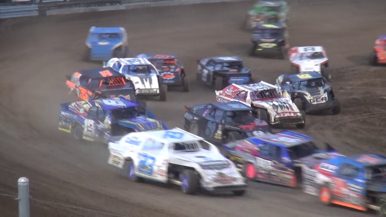 IMCA Sport Mod feature Independence Motor Speedway 8/12/17 - YouTube