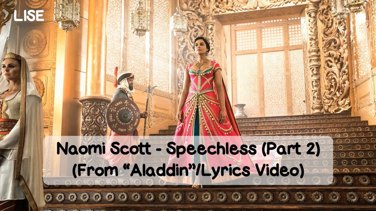 Aladdin (2019) - Speechless (Part 2) [Lyrics Video] - YouTube