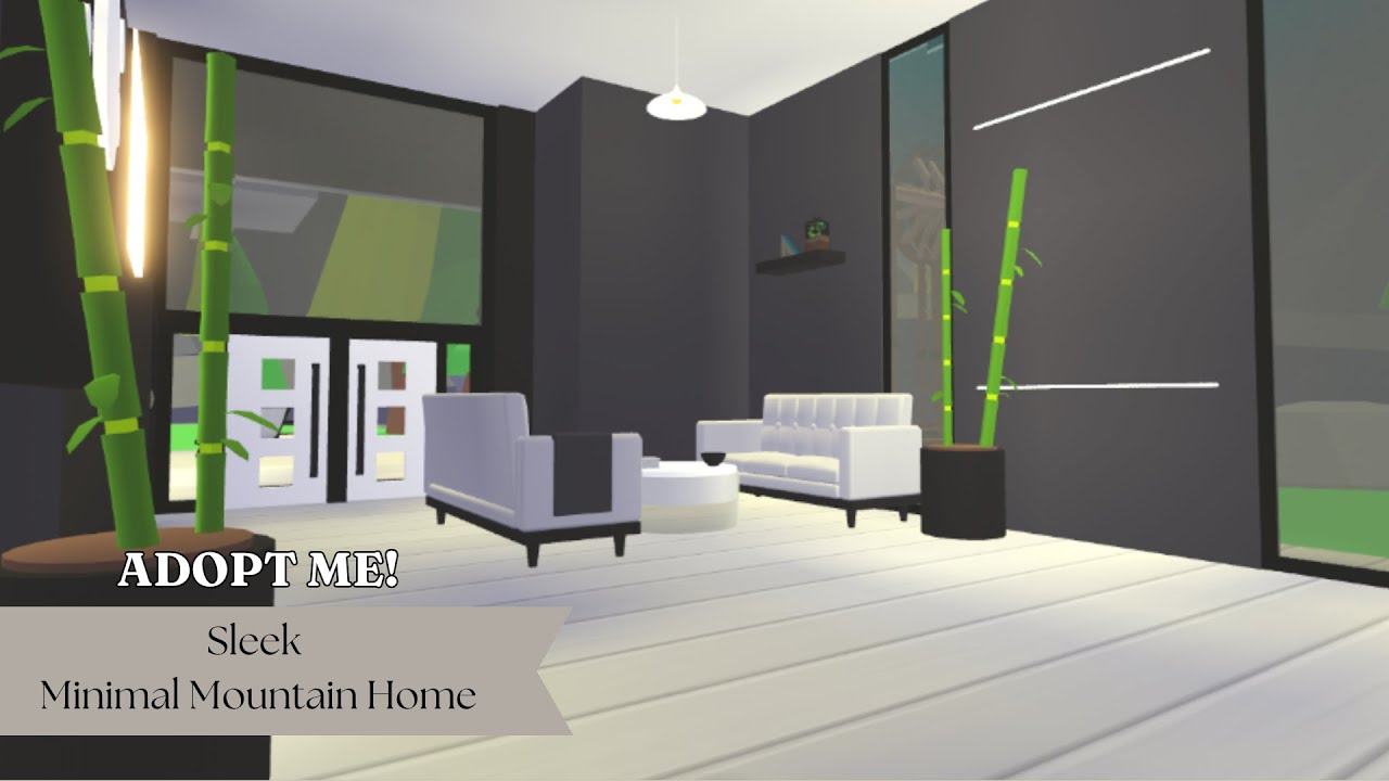 Sleek Minimalist Mountain Home Speed Build | Roblox Adopt Me! - YouTube