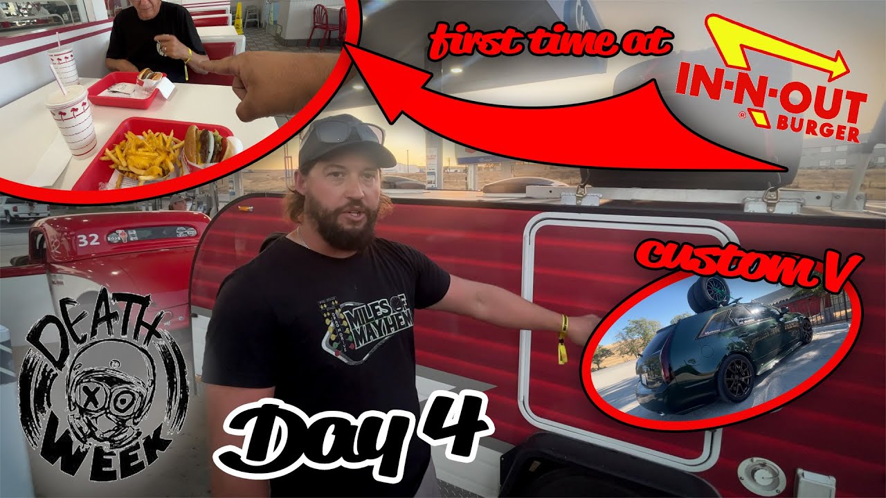 Checking out some of the rigs from Death Week + first time at in-n-out ...