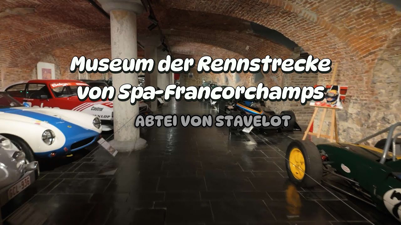 Museum der Rennstrecke von Spa-Francorchamps in der Abtei Stavelot ...