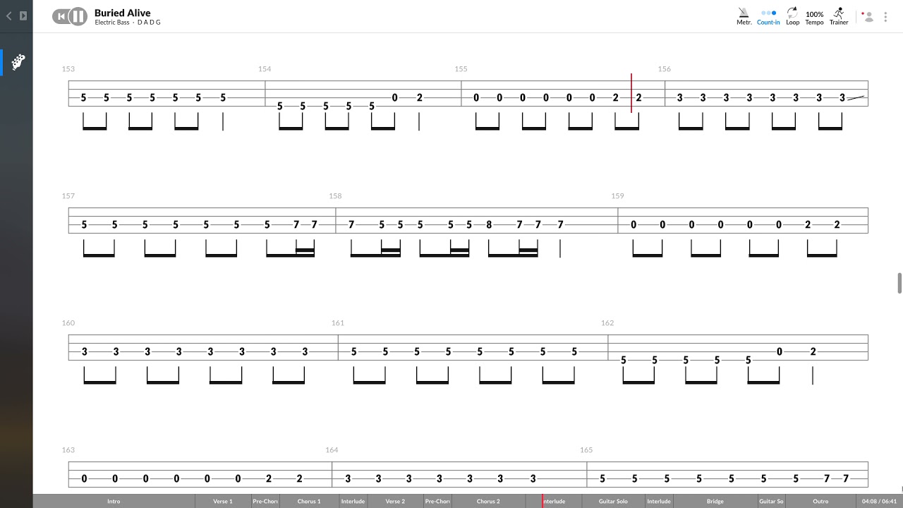 Avenged Sevenfold - Buried Alive (BASS TAB PLAY ALONG) - YouTube