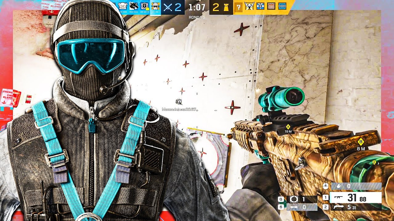 😲JUEGA SENTRY PARA SER EL MEJOR en RAINBOW SIX SIEGE - YouTube