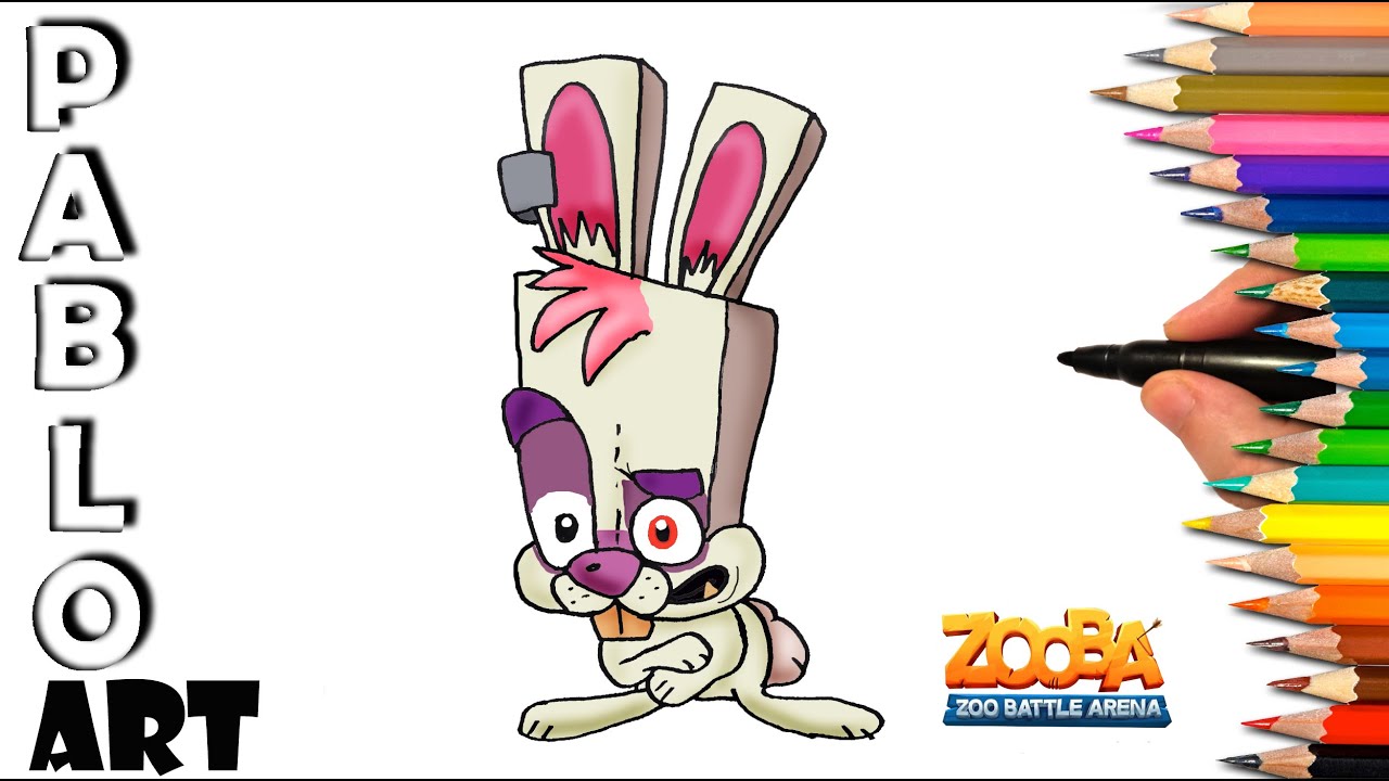 How to Draw Skippy rabbit from Zooba | Learn to Draw step by step - YouTube