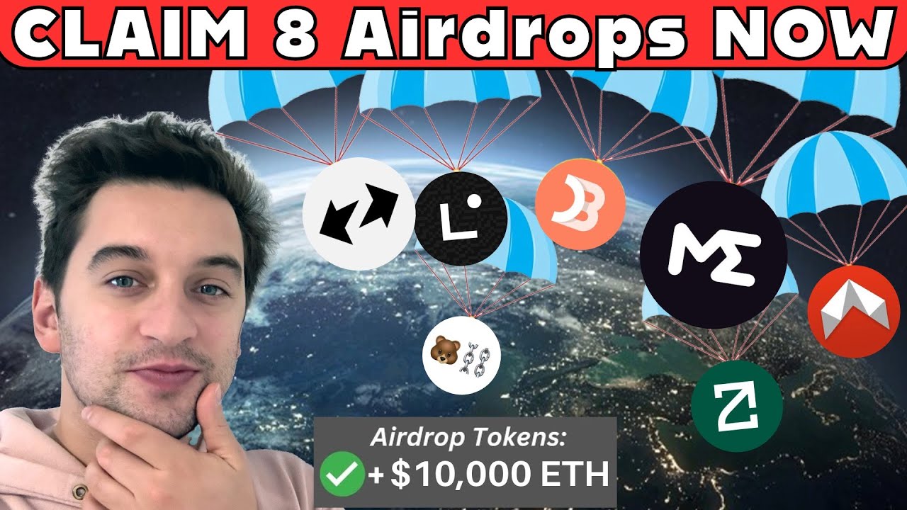 Claim 8 FREE Airdrops NOW - Step By Step Tutorial - YouTube