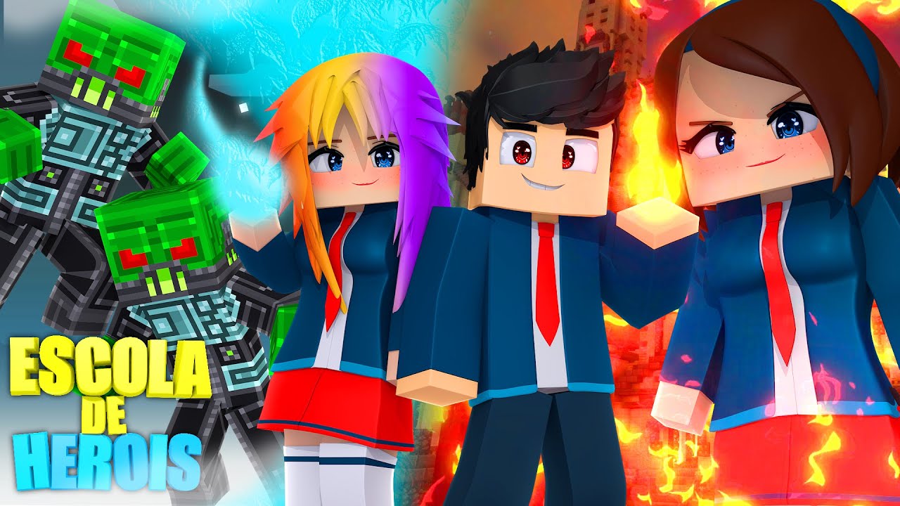 Minecraft: ESCOLA DE HEROIS 3 - FILME COMPLETO ‹‹ P3DRU ›› - YouTube