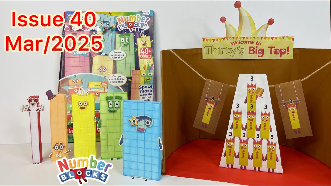 Numberblocks magazine, issue 40, Mar/2025, Land of the Giants, paint ...