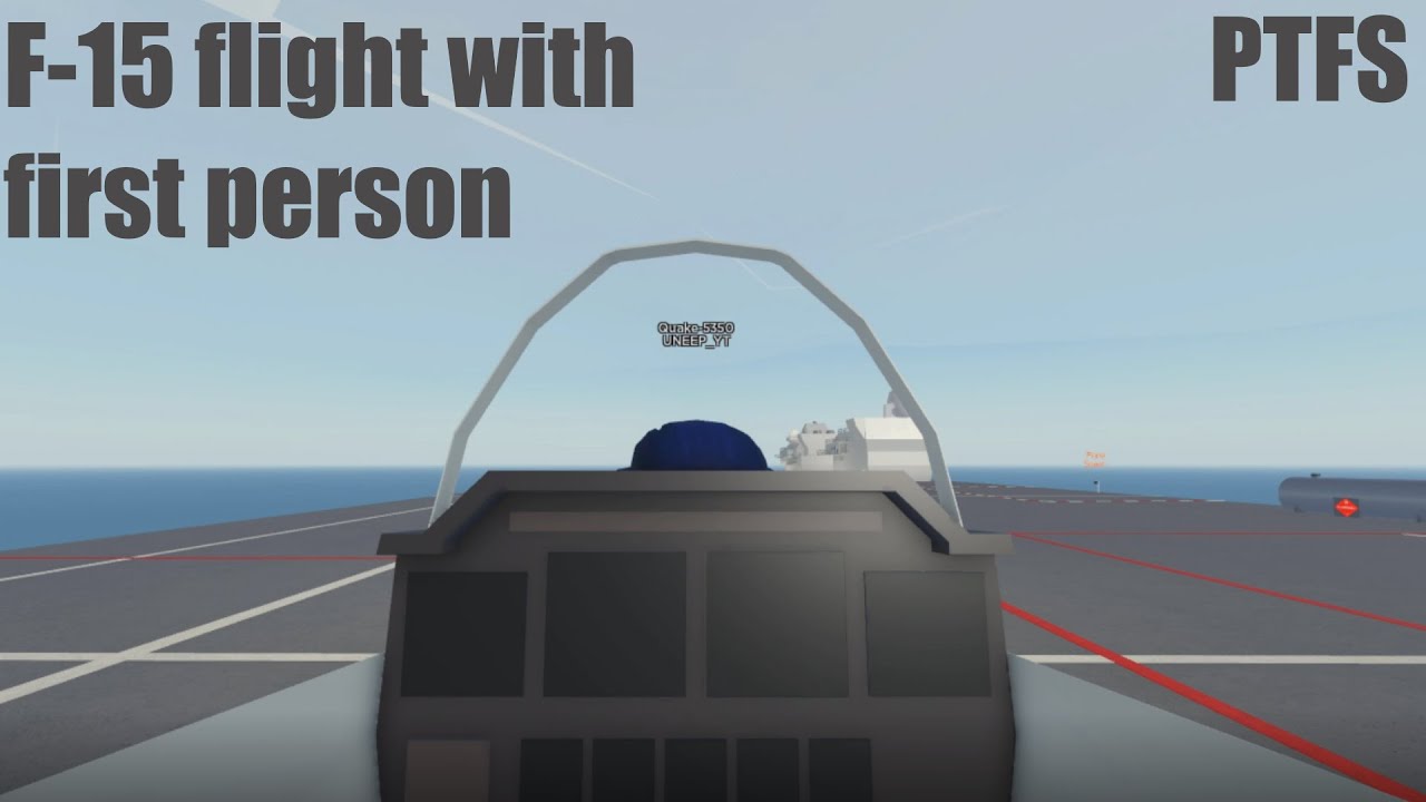 F-15 flight with first person || PTFS - YouTube
