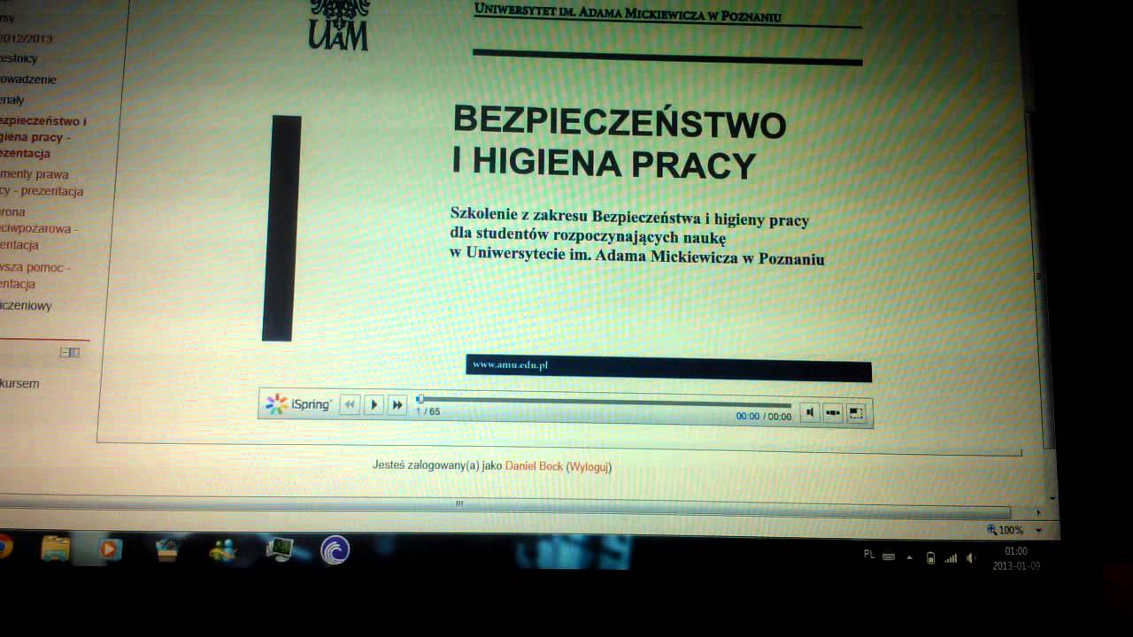 BHP Test 2012/2013 an der Adam Mickiewicz Universität Posen Part 1/2 ...