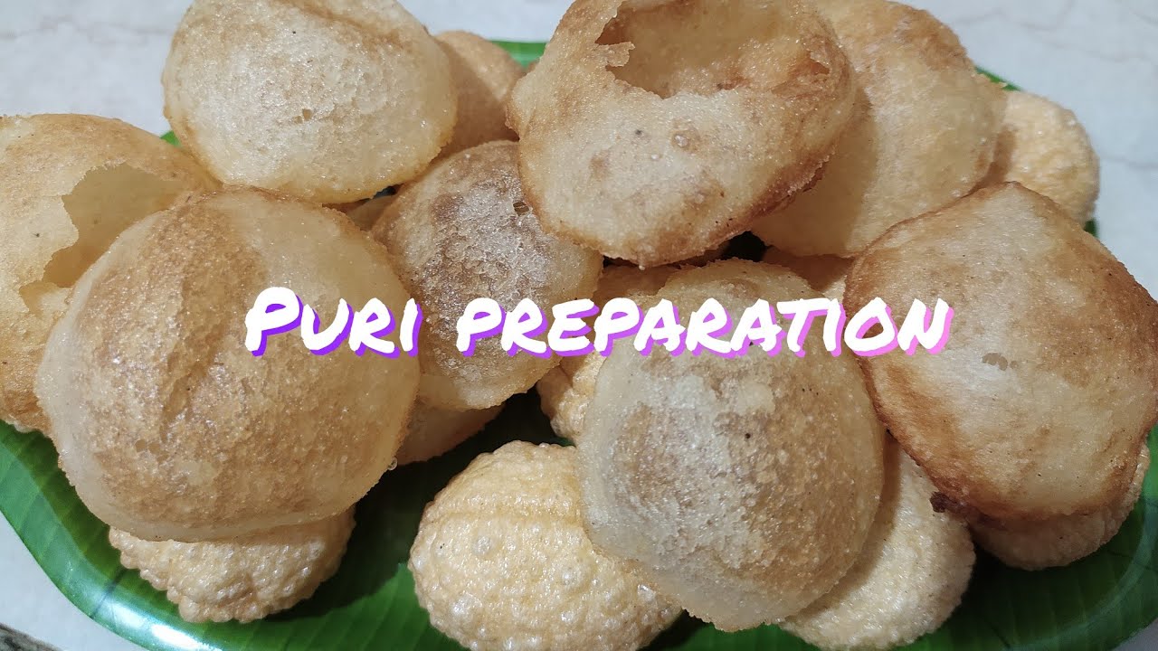 Puri preparation /pani puri /పానీ పురిలో పూరిలు బాగా పొంగుతూ క్రిస్పీ ...