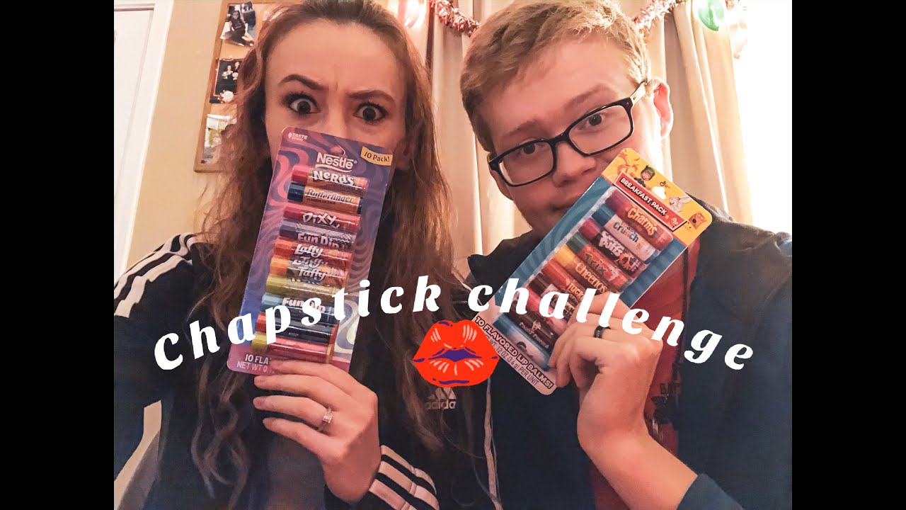 CHAPSTICK CHALLENGE WITH MY FIANCÉ!!! - YouTube