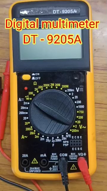 dt 9205 digital multimeter #youtubeshorts #electrial - YouTube