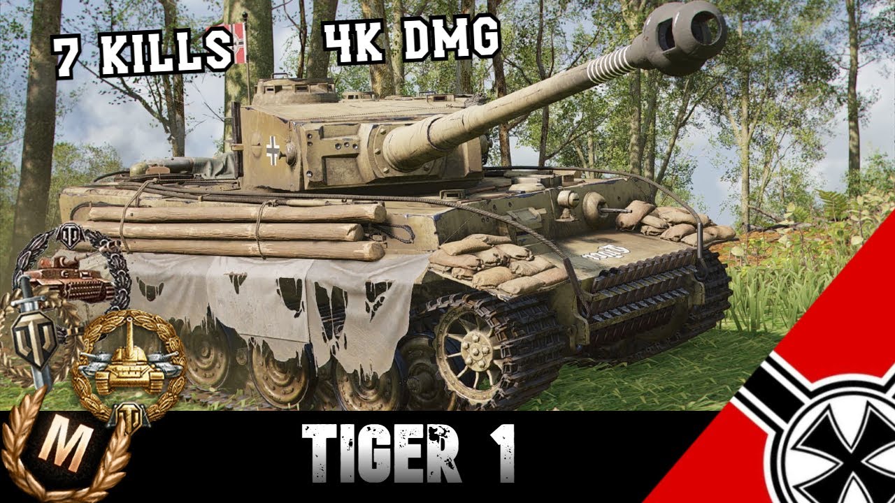 World Of Tanks Console | TIGER 1 | 7 KILLS | 4K DMG - YouTube