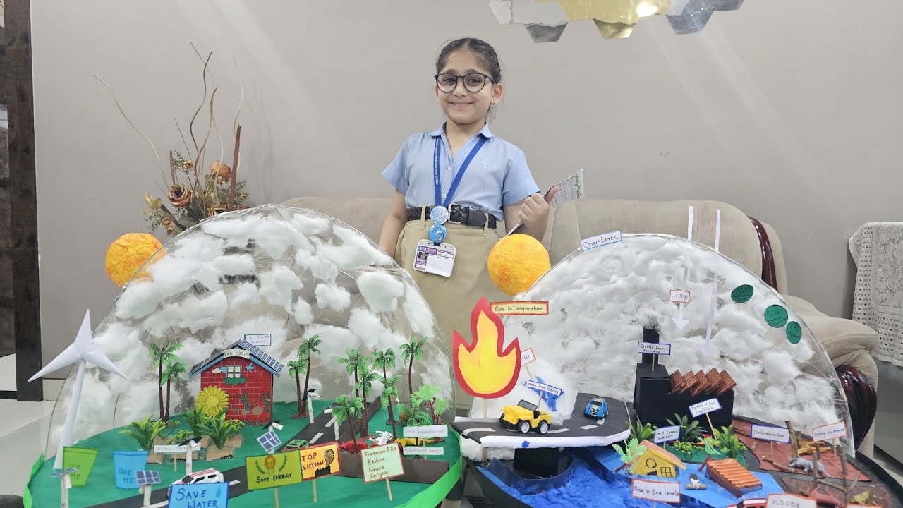 global warming/3D model/ climate change project#diy #science ...