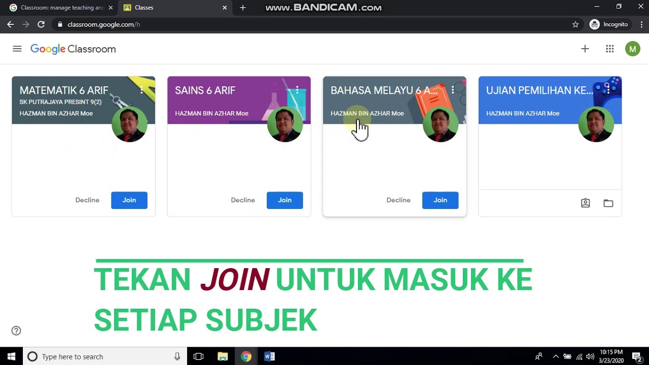 LANGKAH LOG IN KE GOOGLE CLASSROOM (KOMPUTER/LAPTOP) - YouTube