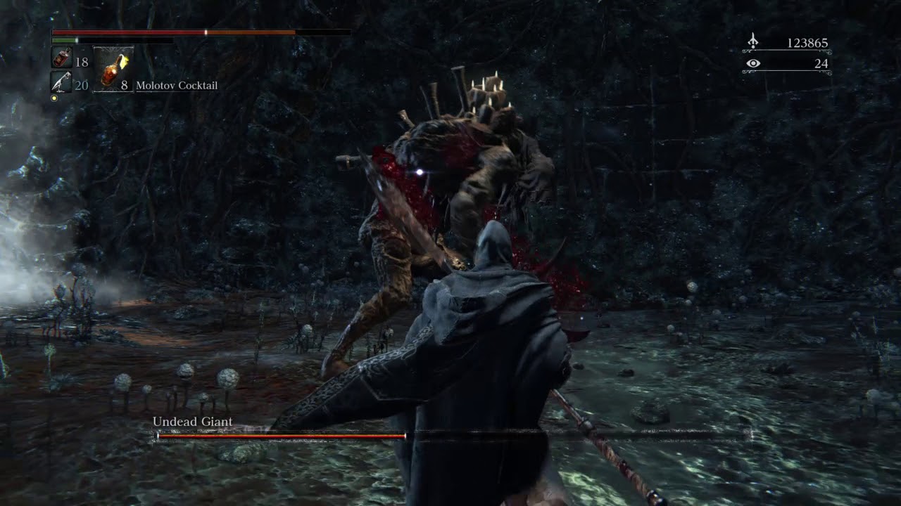 Bloodborne™ - Undead Giant Boss Fight - PS4 - YouTube