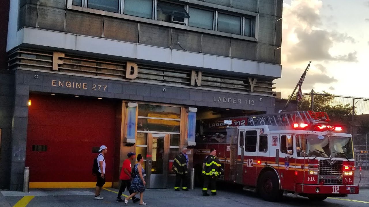 FDNY Ladder 112 Returning To Quarters In Bushwick, Brooklyn, New York ...