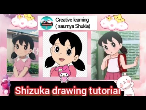 shizuka drawing tutorial || creative learning (saumya Shukla) - YouTube