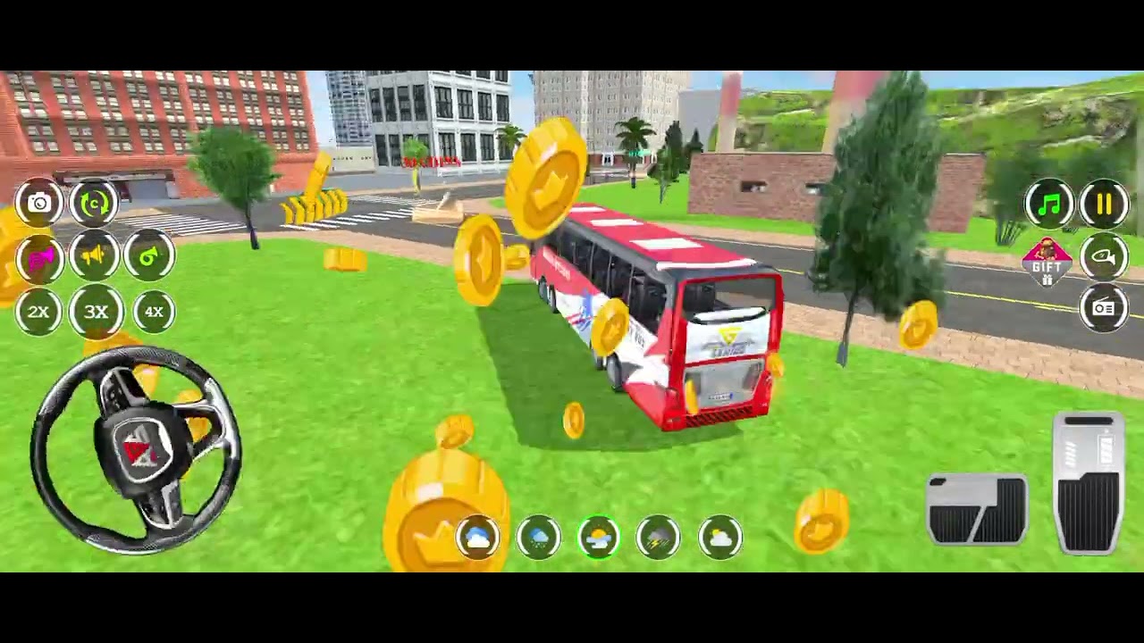 Bus driveing on road very careful - YouTube