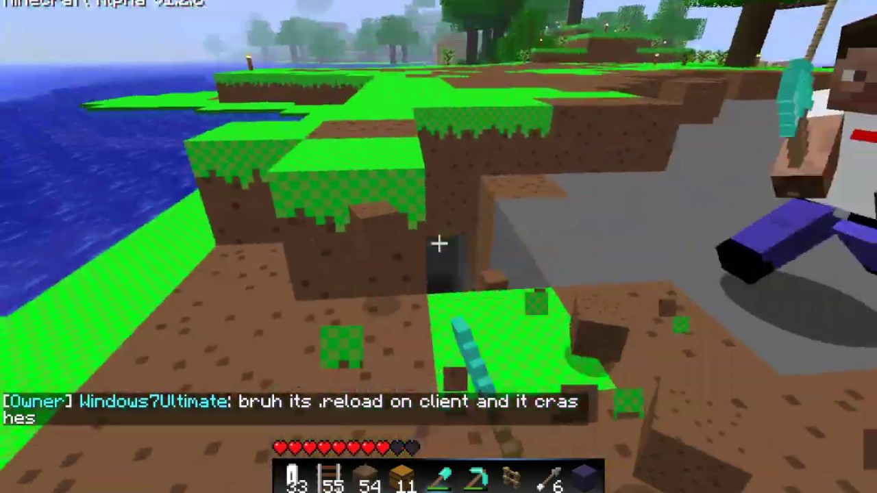 Playing on AlphaPlace and mining dirt for along time - YouTube