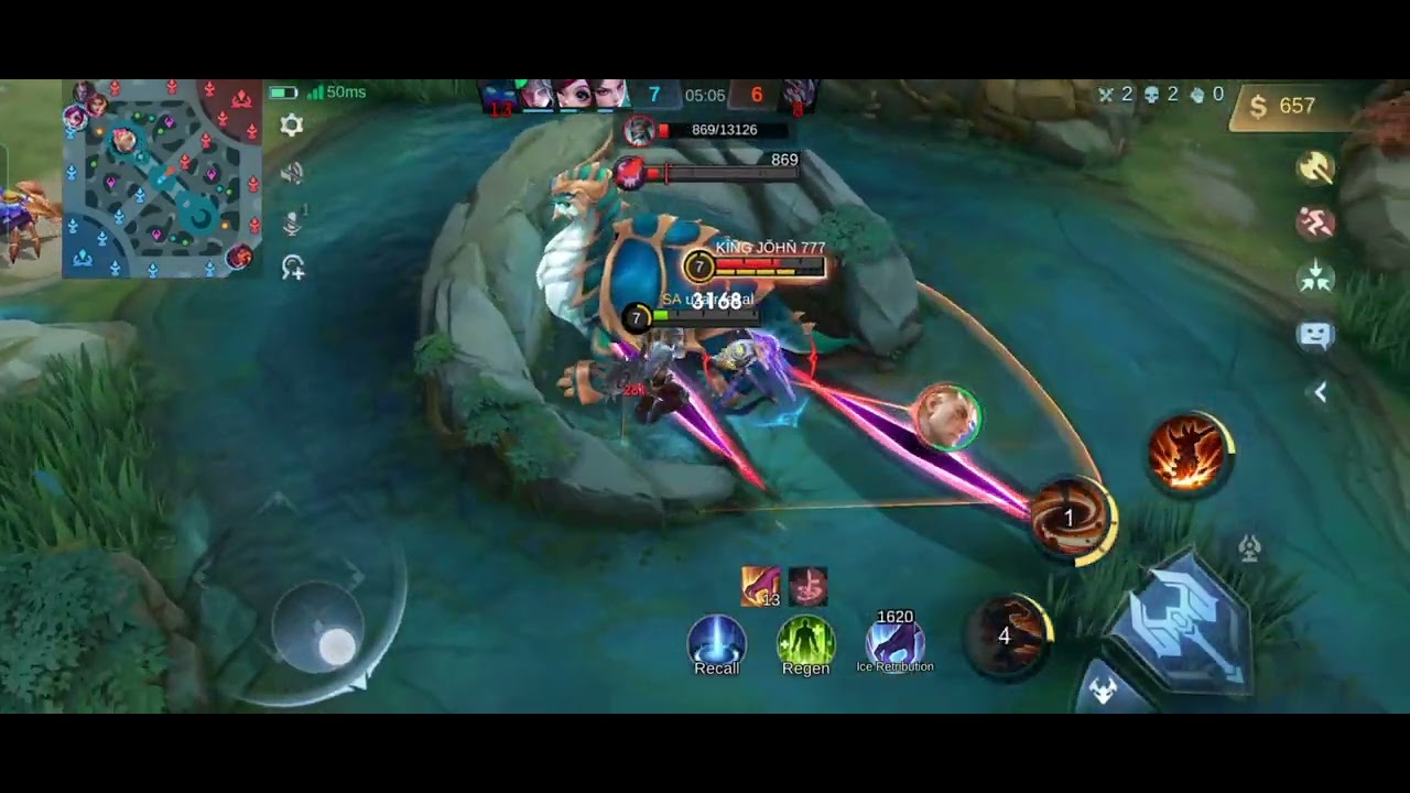 Enemy slain in 1hp #mobilelegends #shorts #games - YouTube