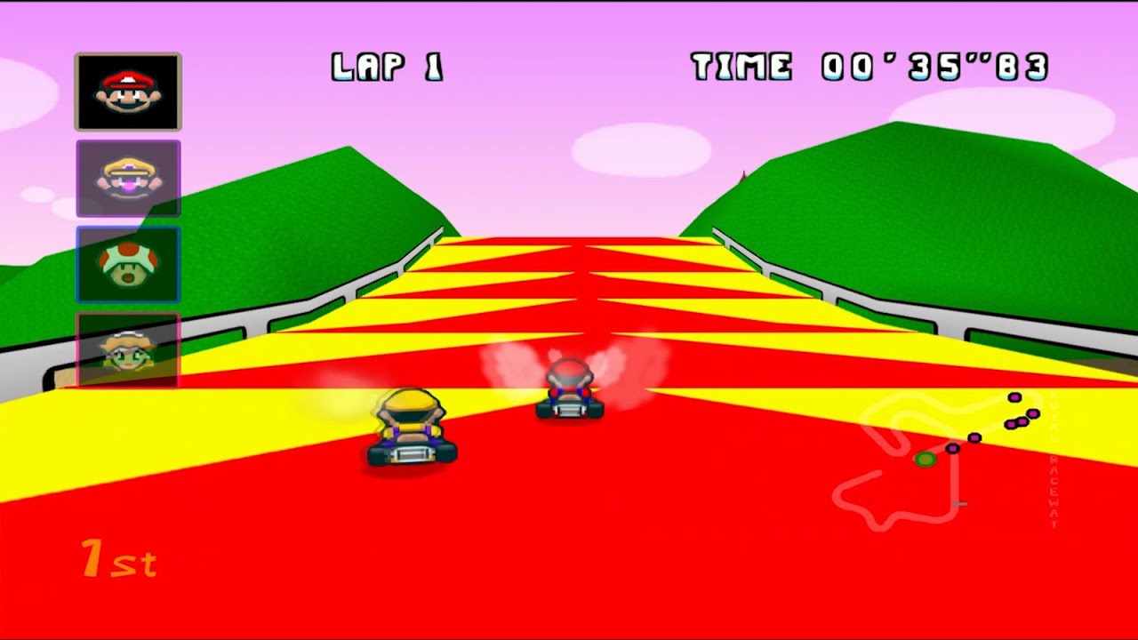 Super Mario Kart 64 Texture Pack SNES part #3 - YouTube