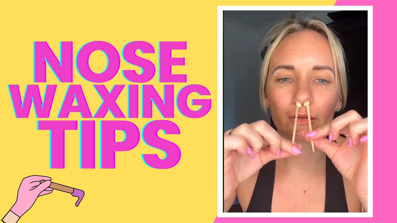Easy nose waxing tips - YouTube