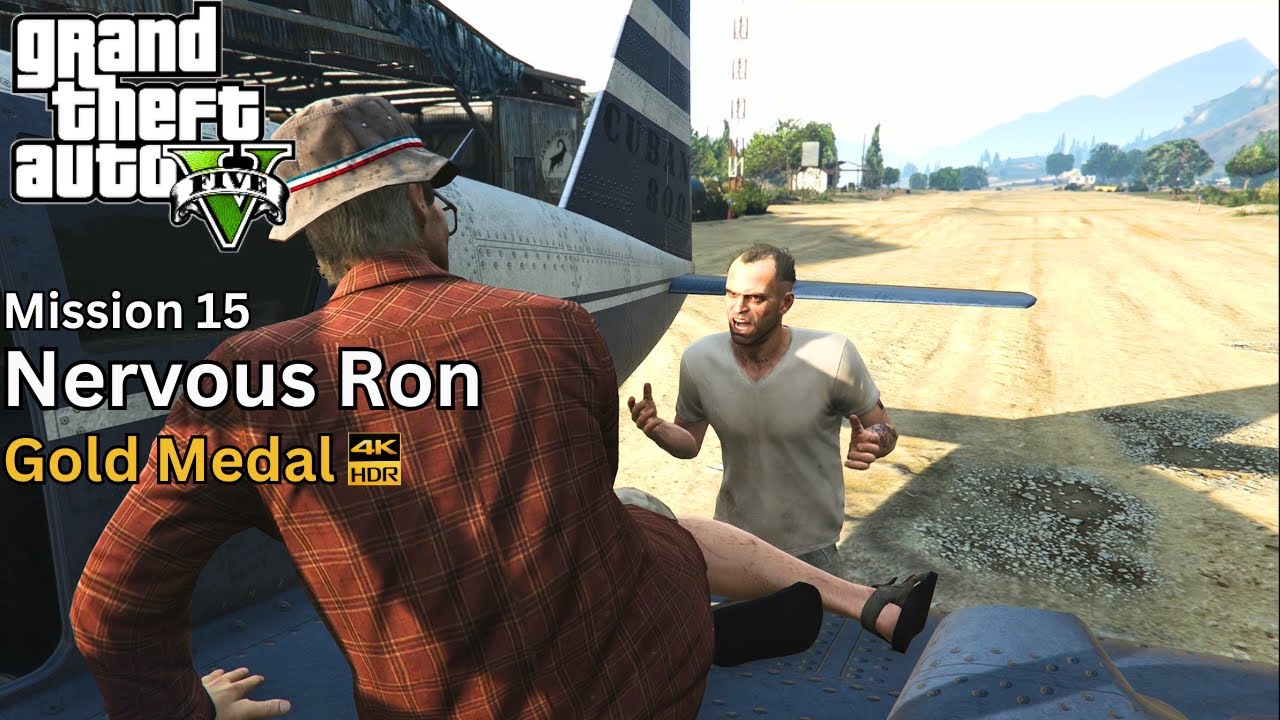GTA 5 - Nervous Ron - Gold Medal Guide - Mission 15 - YouTube