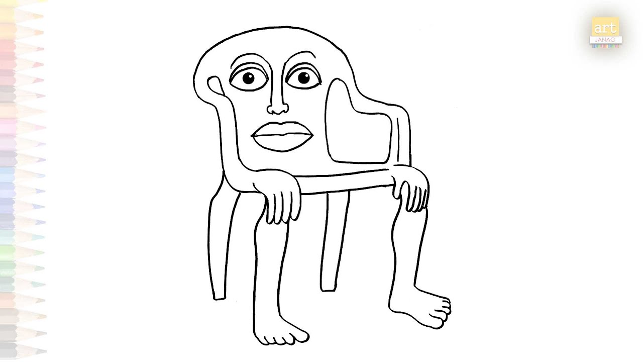 Kar Kir Kur drawing easy | Italian Brainrot outline sketches | How to ...