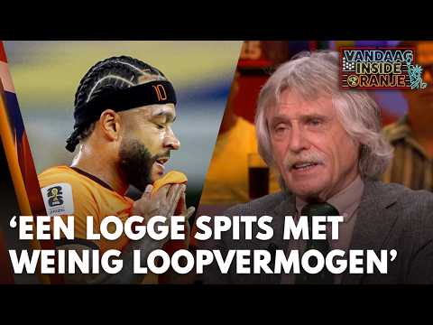 Johan Derksen over Memphis Depay: 'Een onbeweeglijke, logge spits met weinig loopvermogen'