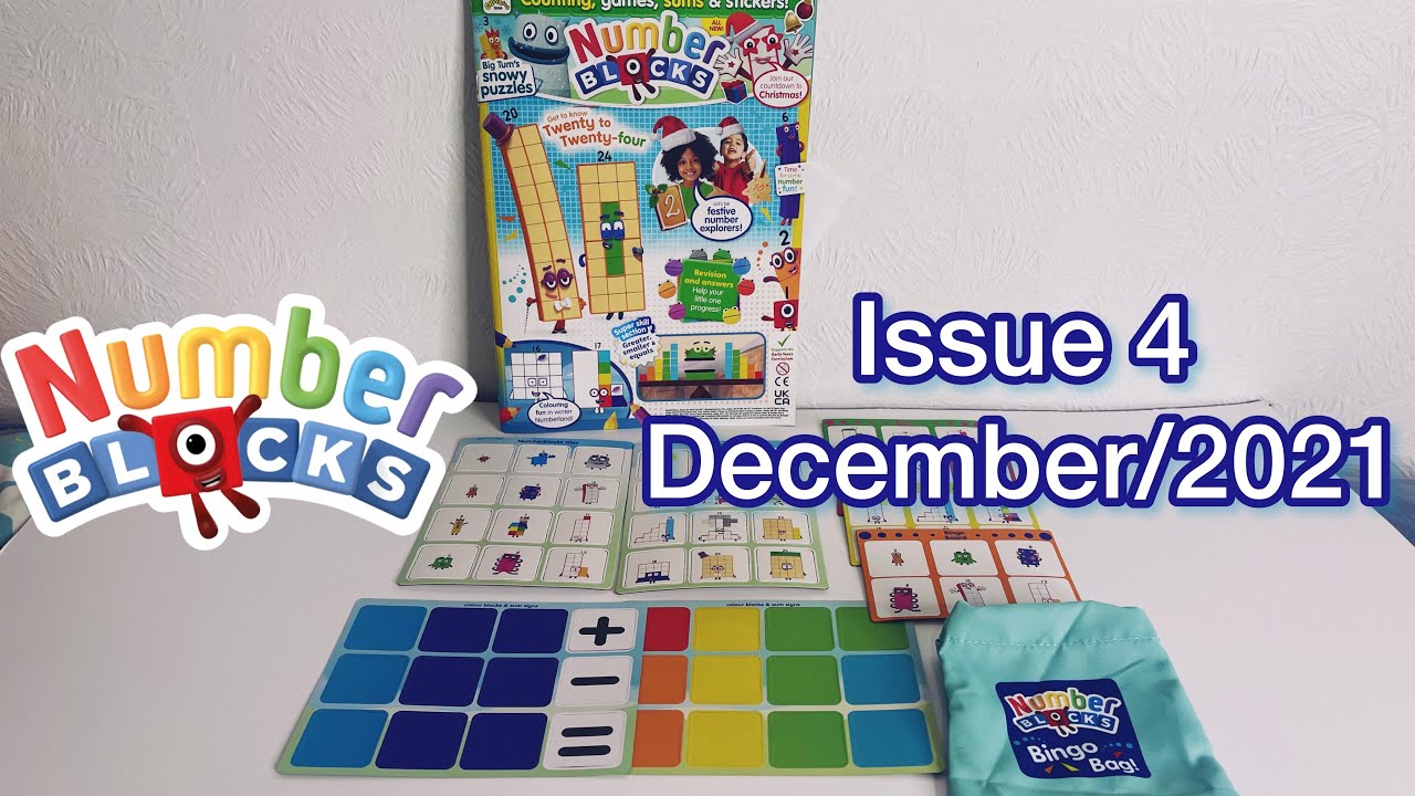 Number blocks magazine issue 4, with Numberland Bingo Game!😀🙂👏👏 - YouTube