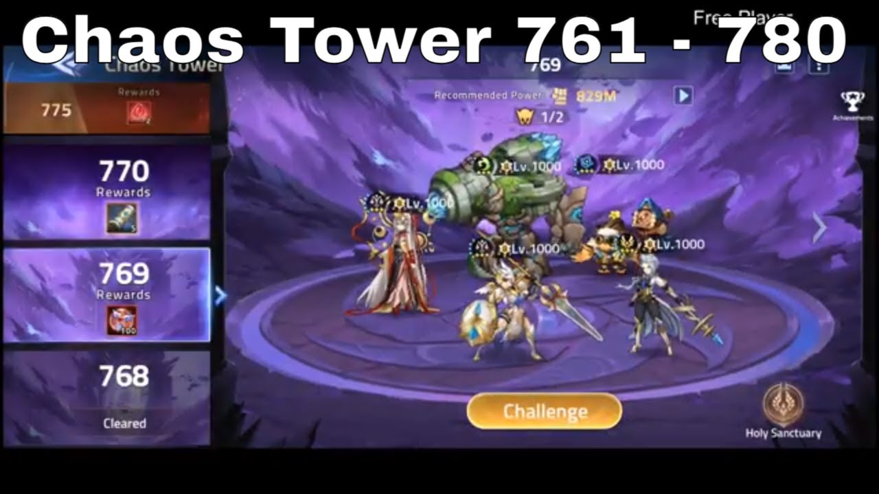 Chaos Tower 761 - 780 MOBILE LEGENDS ADVENTURE - YouTube