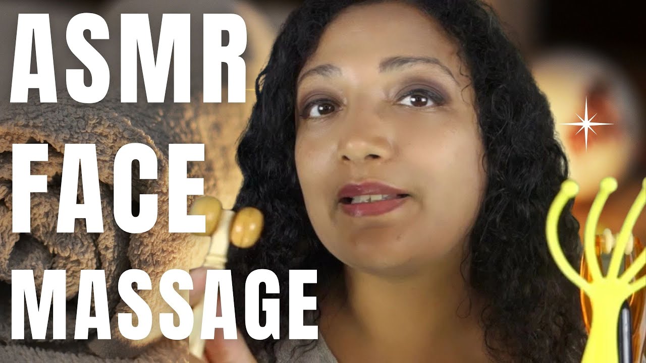 Face Massage Asmr For Deep Sleep💆 Skin Tracing Massage Tools Soft