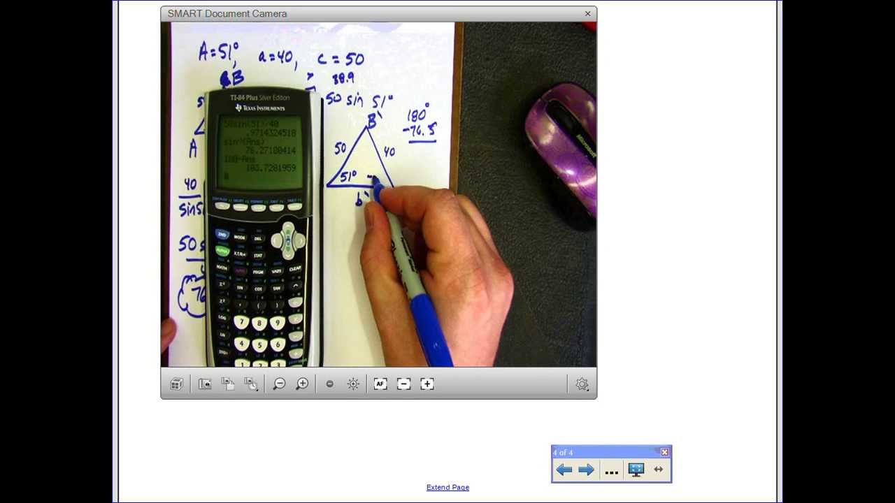 Solving Triangles Having The Ambiguous Case Ssa Youtube 8067