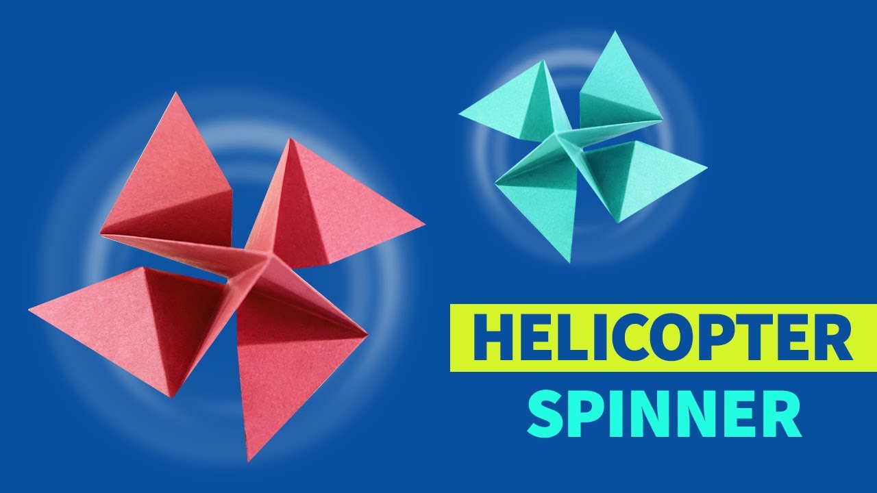 Very easy paper helicopter spinner #helicopter #spinner #papercraft ...