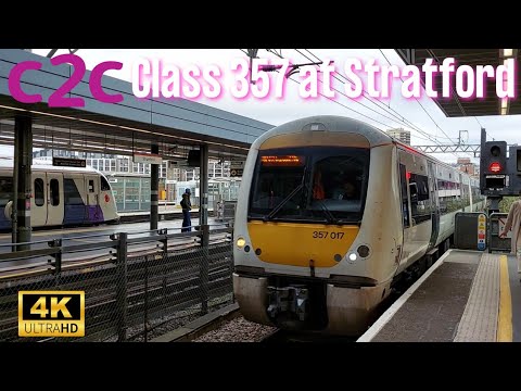 C2C Class 357 at Stratford (16th December 2023) - YouTube